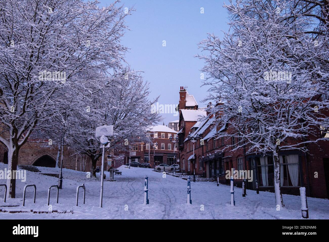 Nottingham snow uk city hi-res stock photography and images - Alamy