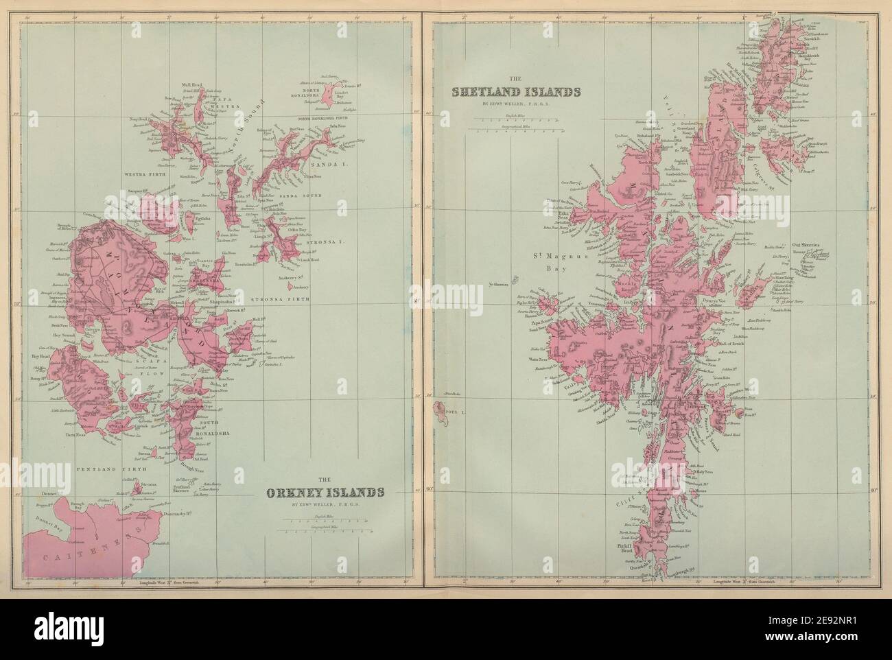 Orkney islands scotland map hi-res stock photography and images - Alamy