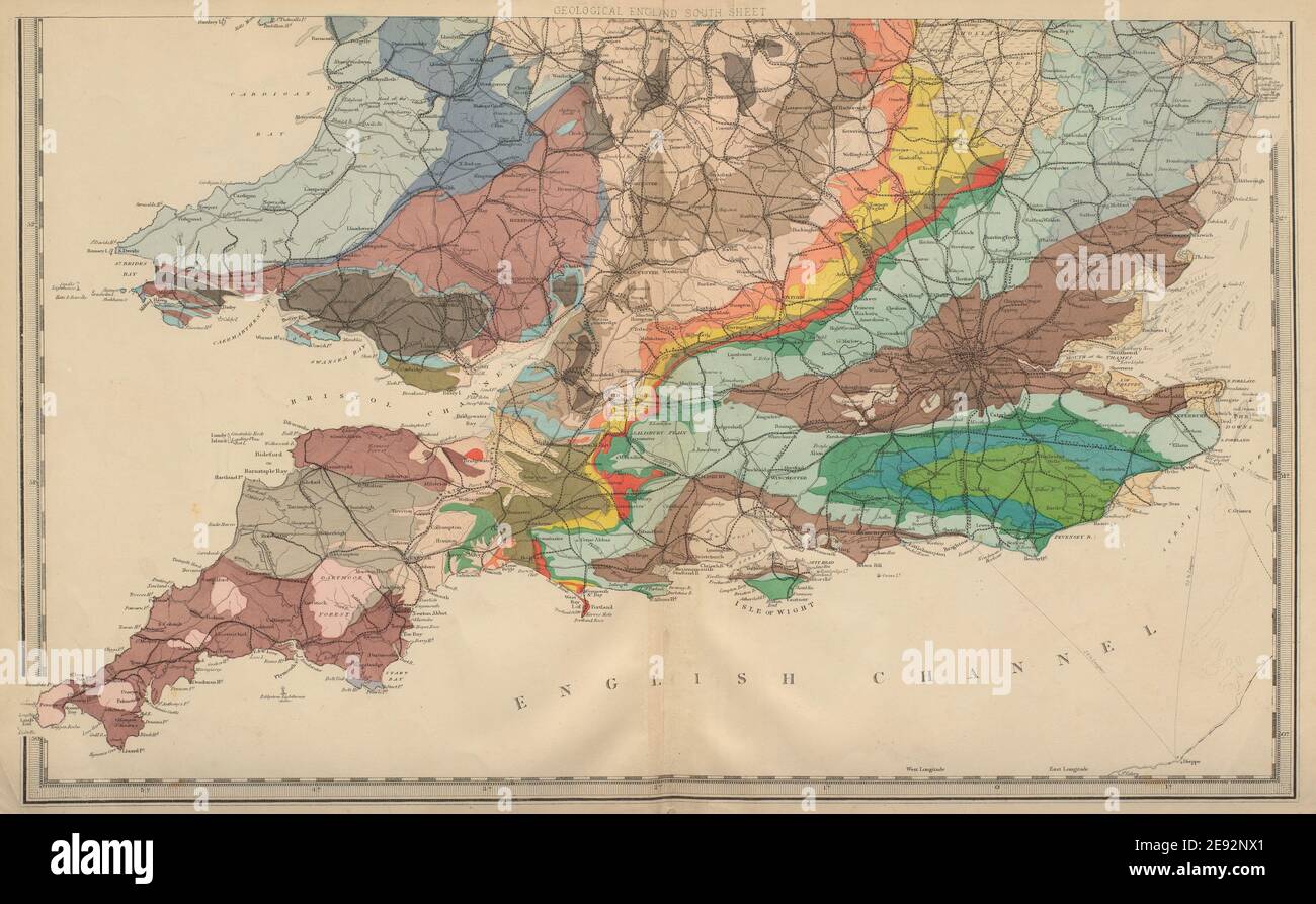 Geological map of england hi-res stock photography and images - Alamy
