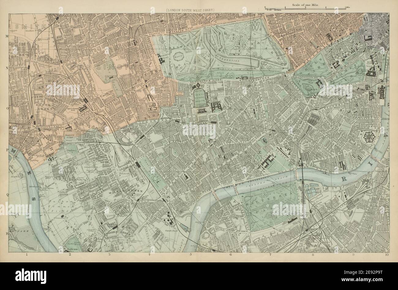 Fulham city map hi-res stock photography and images - Alamy