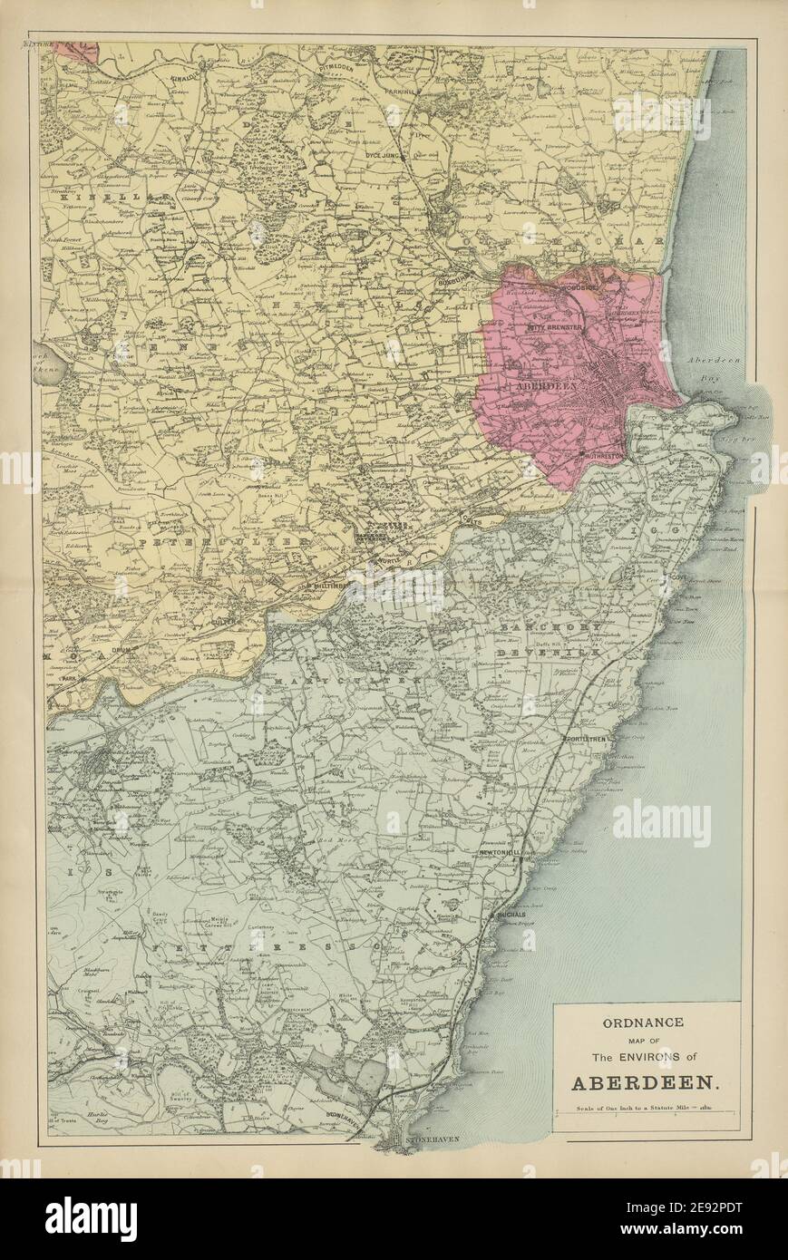 Map aberdeen scotland hi-res stock photography and images - Alamy