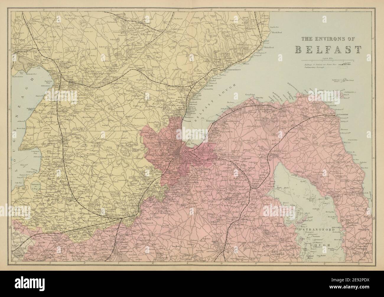 Old belfast map hi-res stock photography and images - Alamy