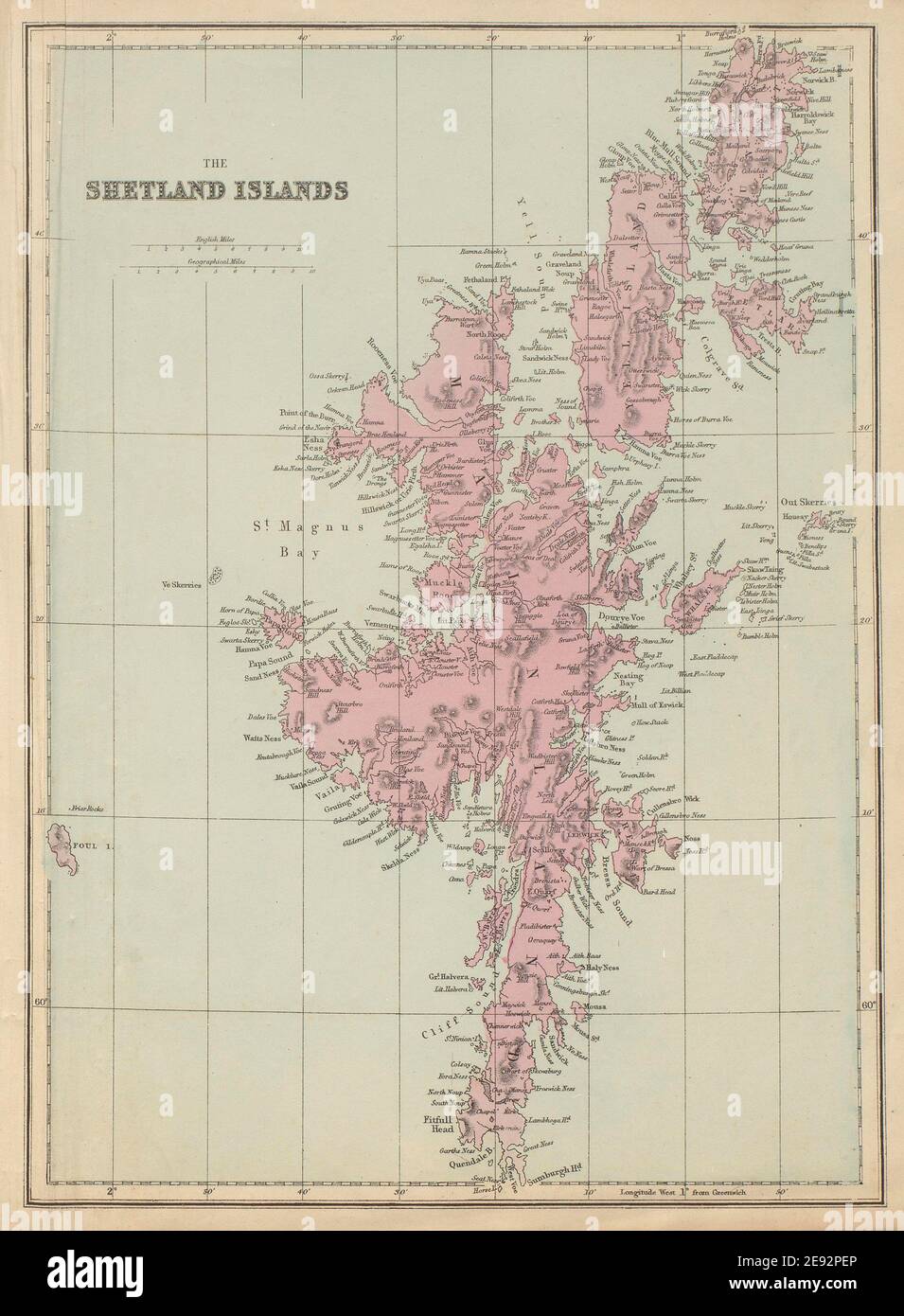 Scotland map shetland hi-res stock photography and images - Alamy