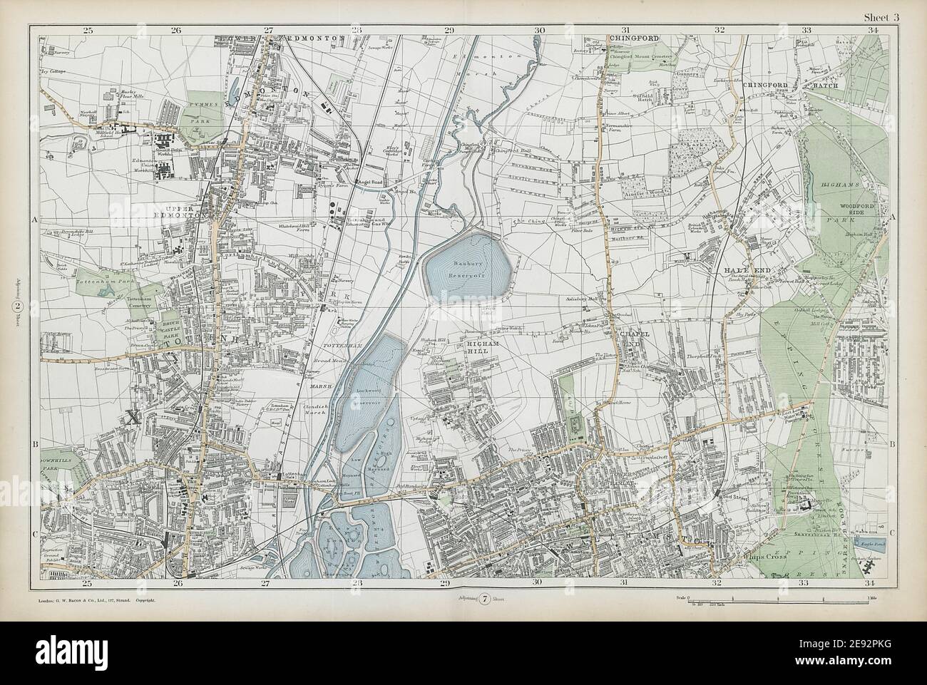 Map hale end vintage hi-res stock photography and images - Alamy