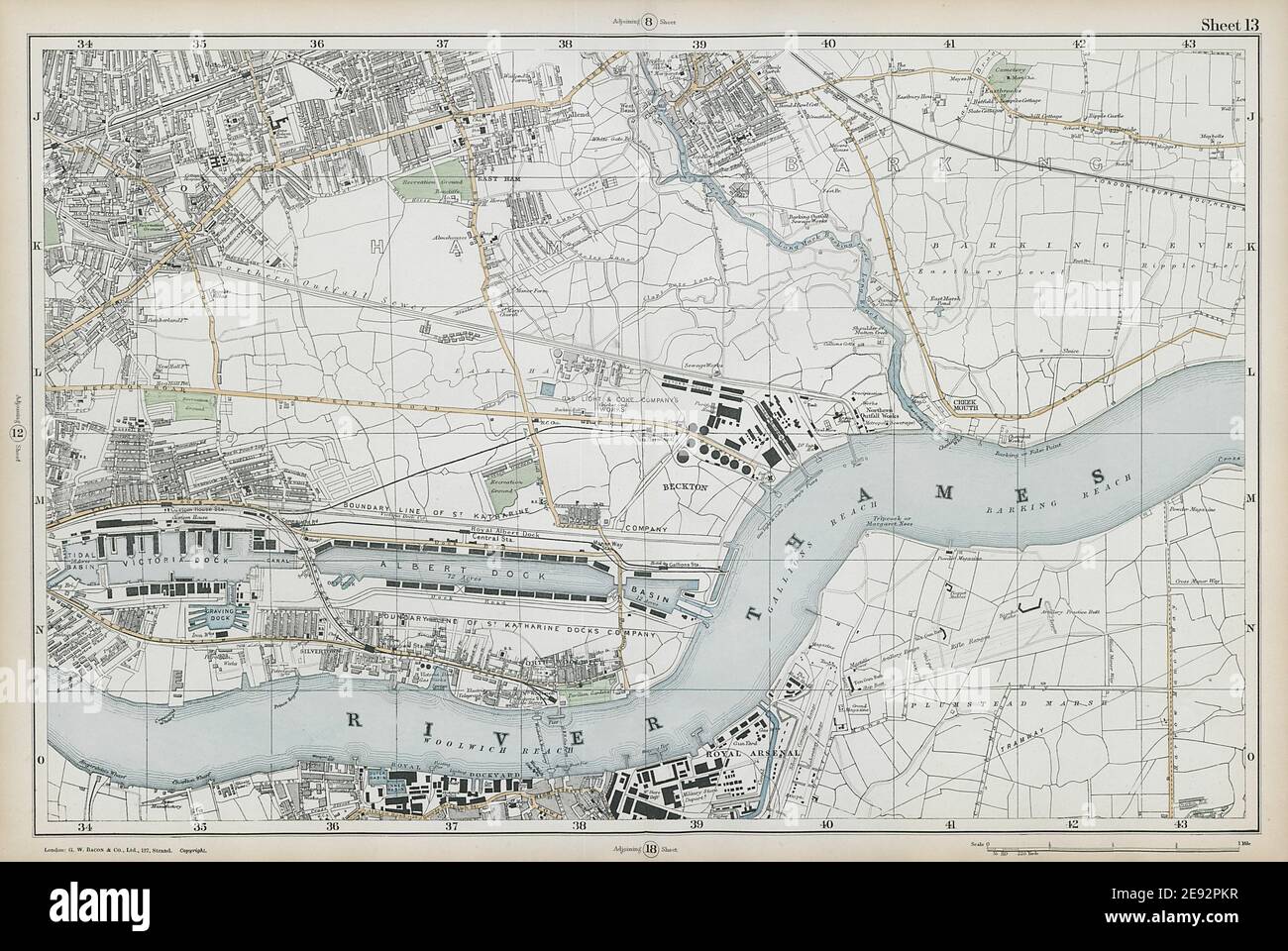 WEST/EAST HAM & BARKING Plaistow Woolwich Thamesmead Beckton. BACON ...