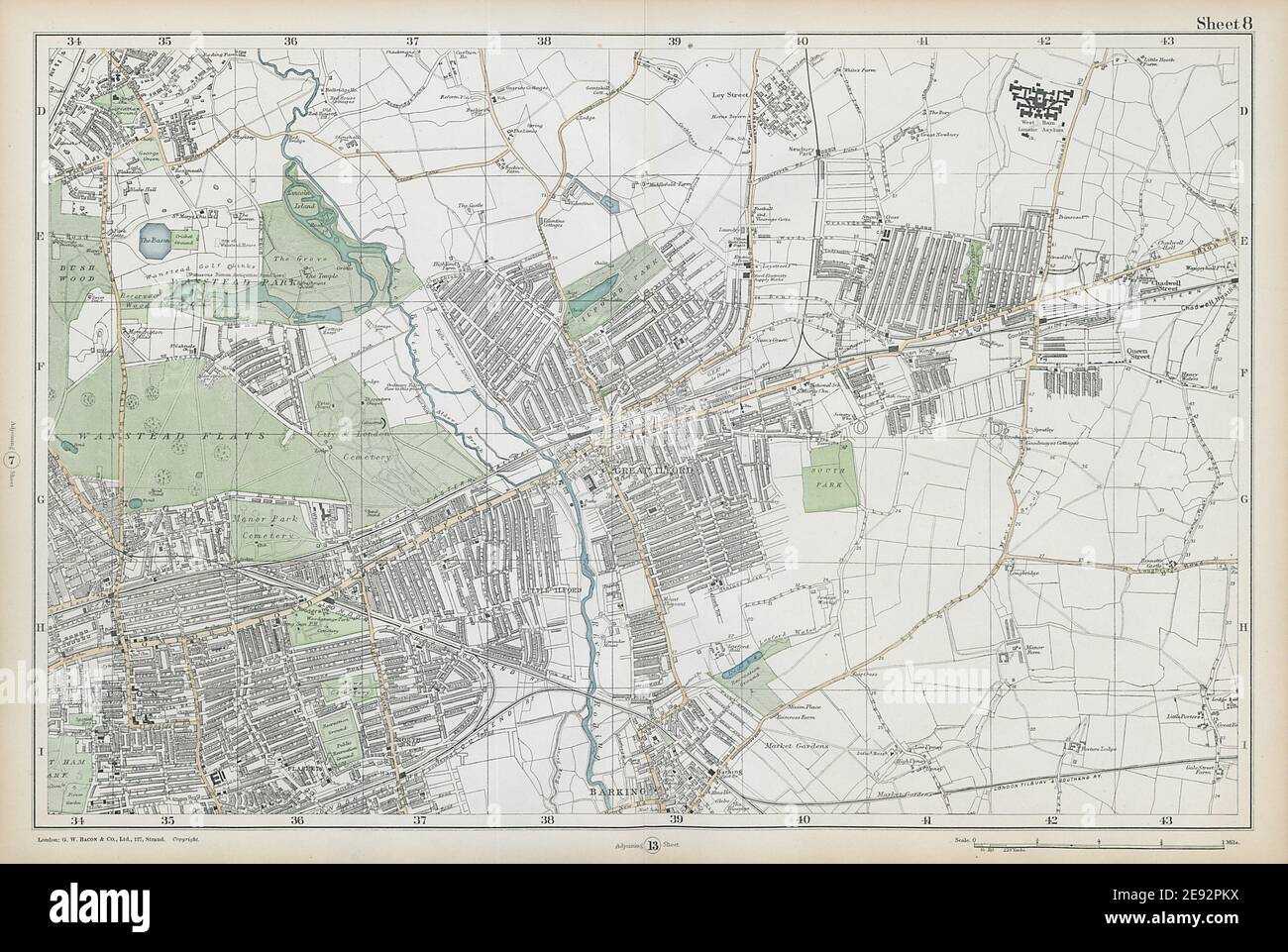WANSTEAD ILFORD BARKING Forest Gate Seven Kings Chadwell Heath. BACON ...