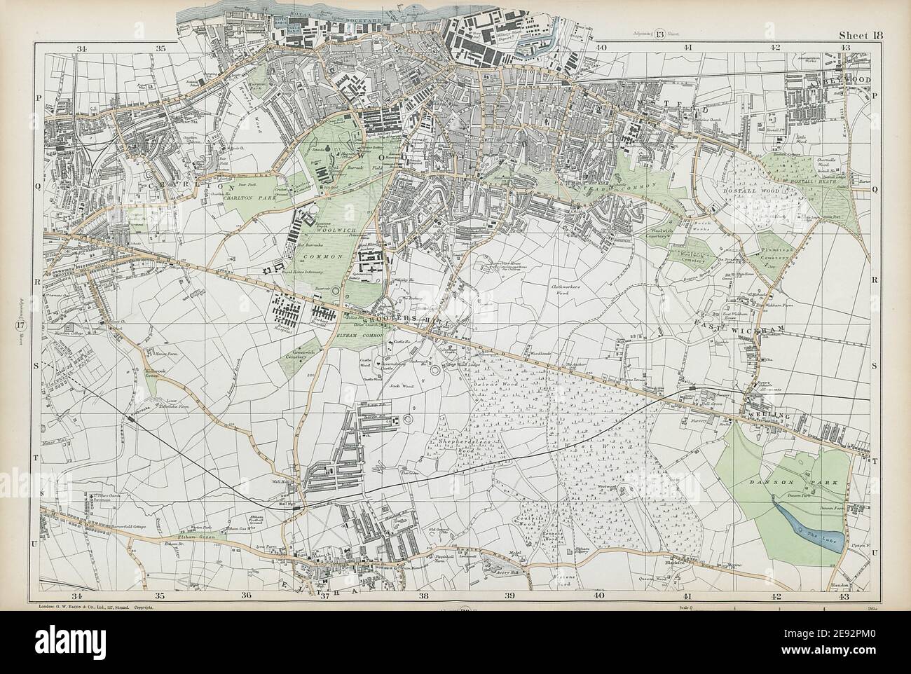 Map of woolwich hi-res stock photography and images - Alamy