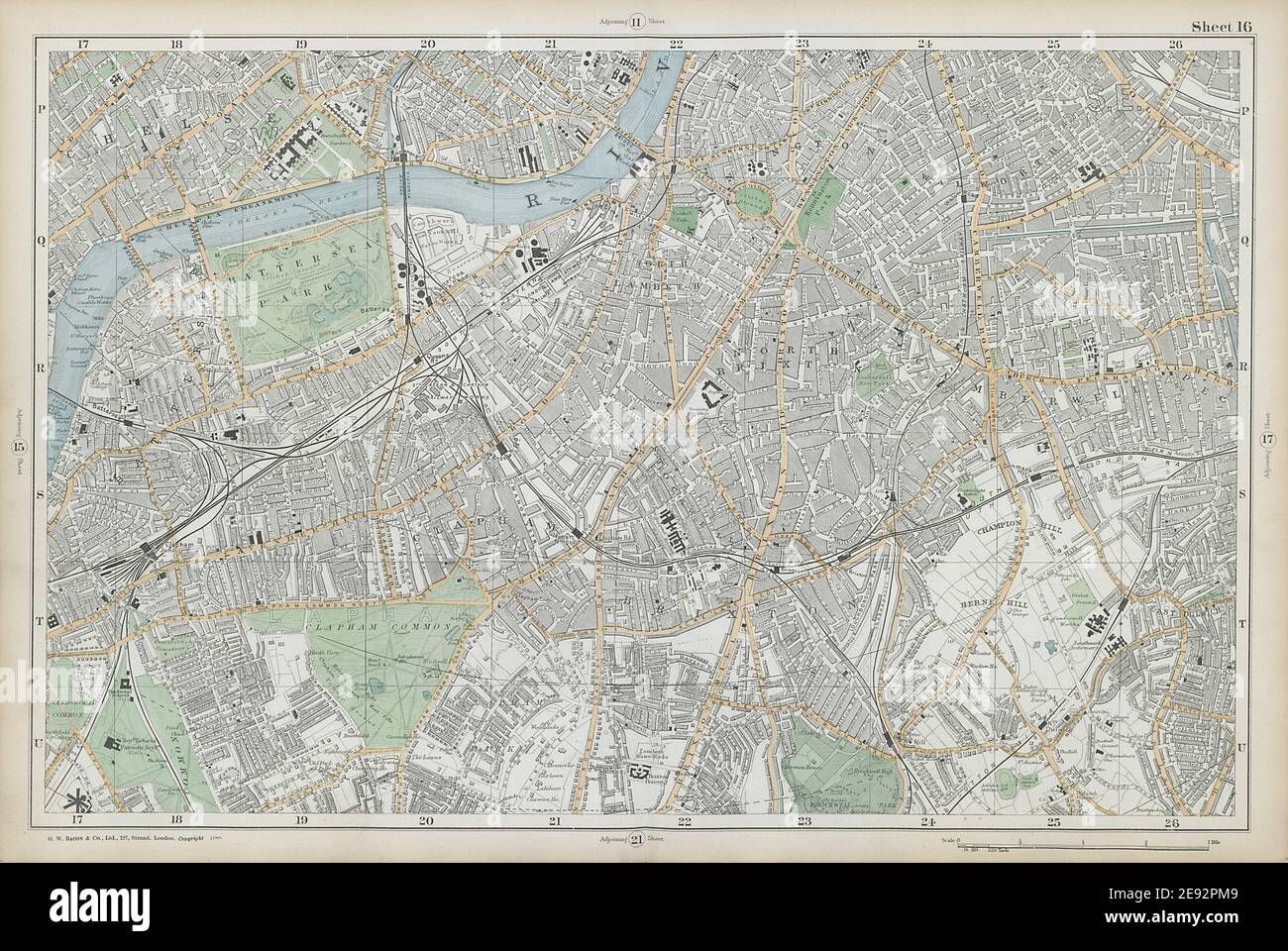 Brixton london map hi-res stock photography and images - Alamy