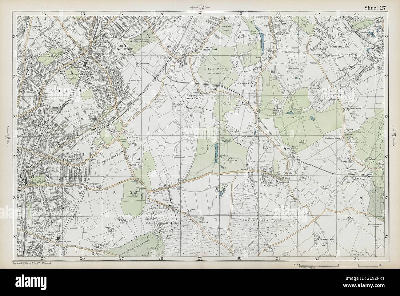 Map of beckenham hi-res stock photography and images - Alamy