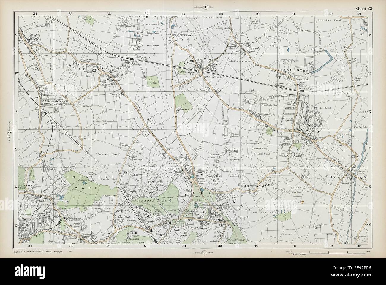 Map of catford hi-res stock photography and images - Alamy