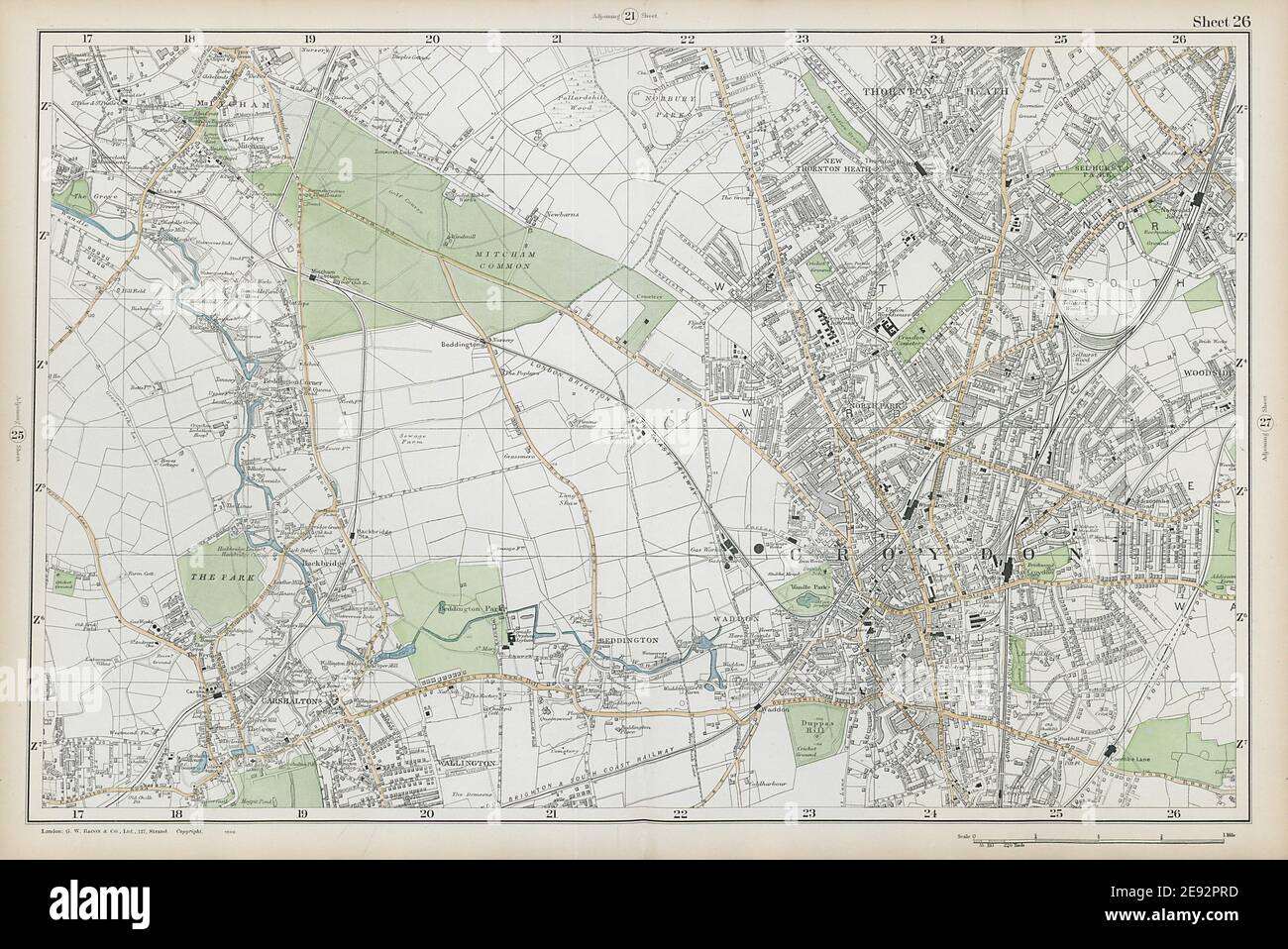 CROYDON Mitcham Carshalton Wallington Thornton Heath Beddington. BACON ...