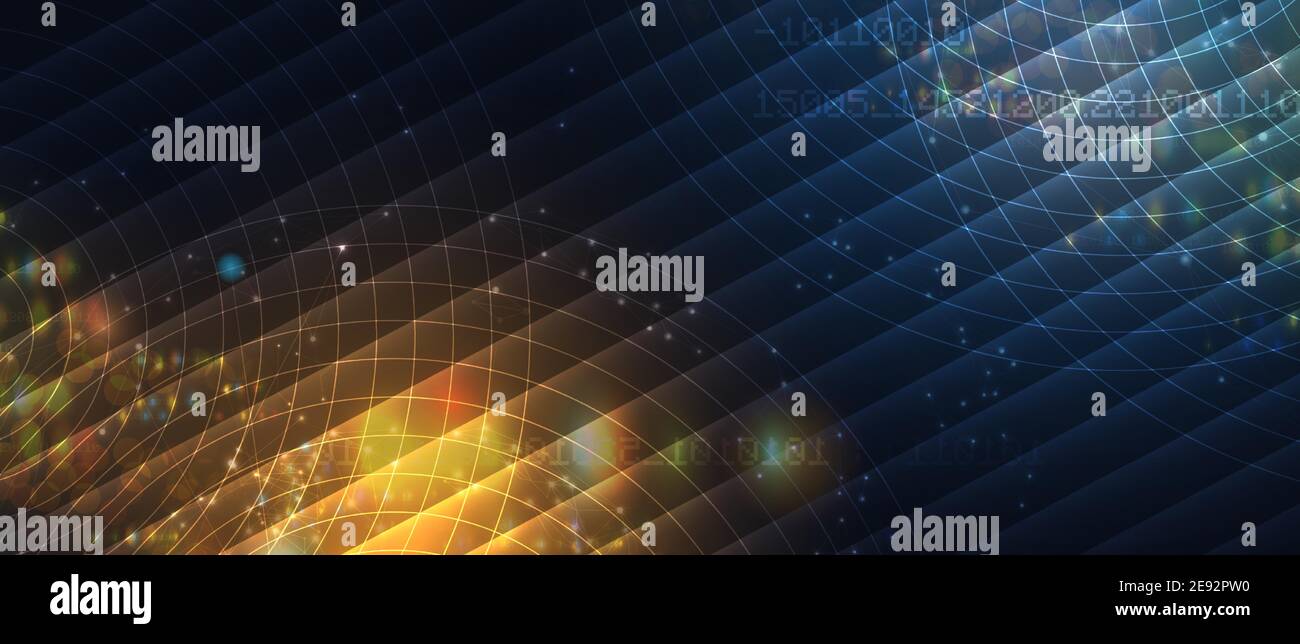 Technology innovation background, idea of global business solution ...