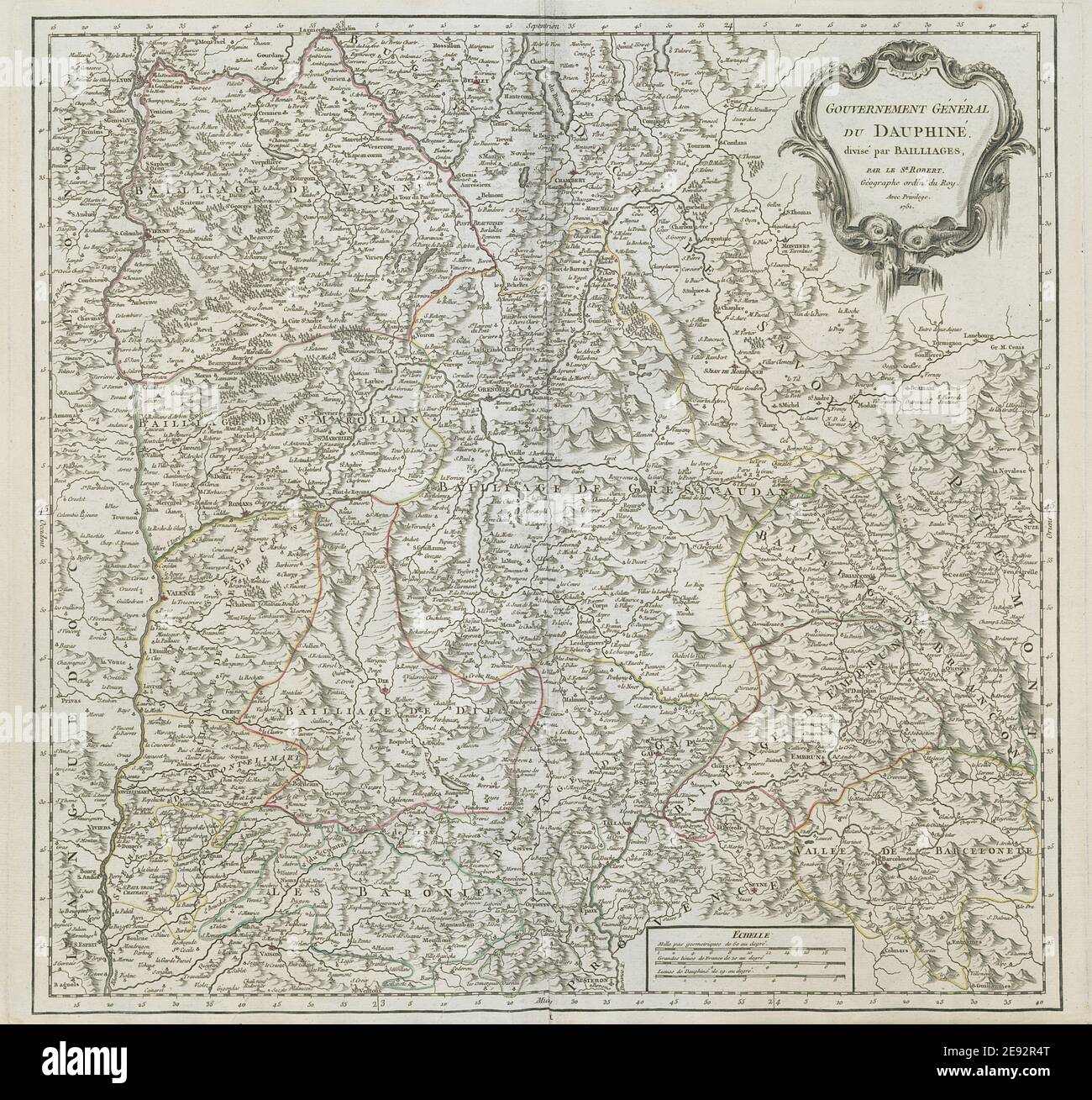 Map of the dauphine hi-res stock photography and images - Alamy