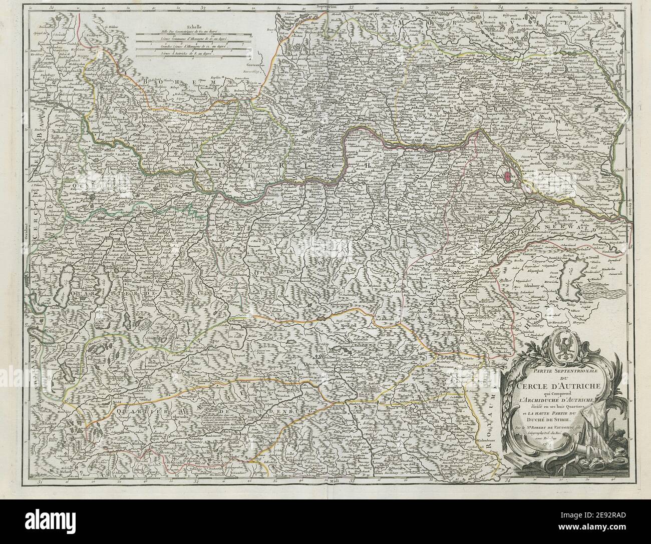 Map of austria 18th century hi-res stock photography and images - Alamy