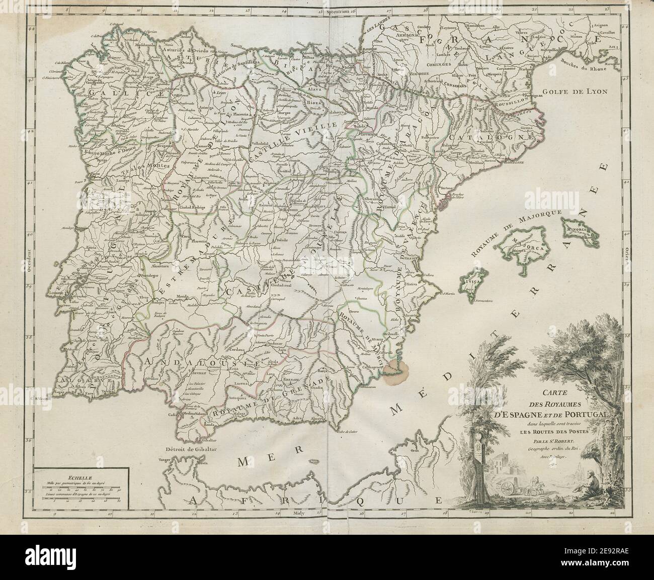 Carte espagne antique hi-res stock photography and images - Alamy