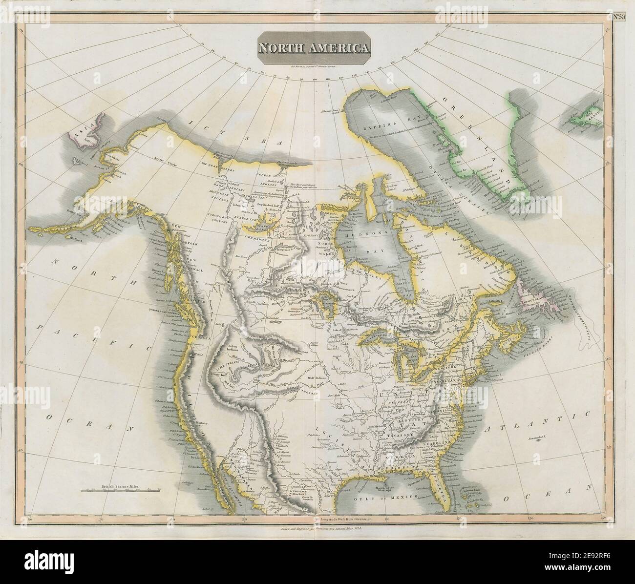 "North America" by John Thomson. Forts, Missions & Indian settlements ...