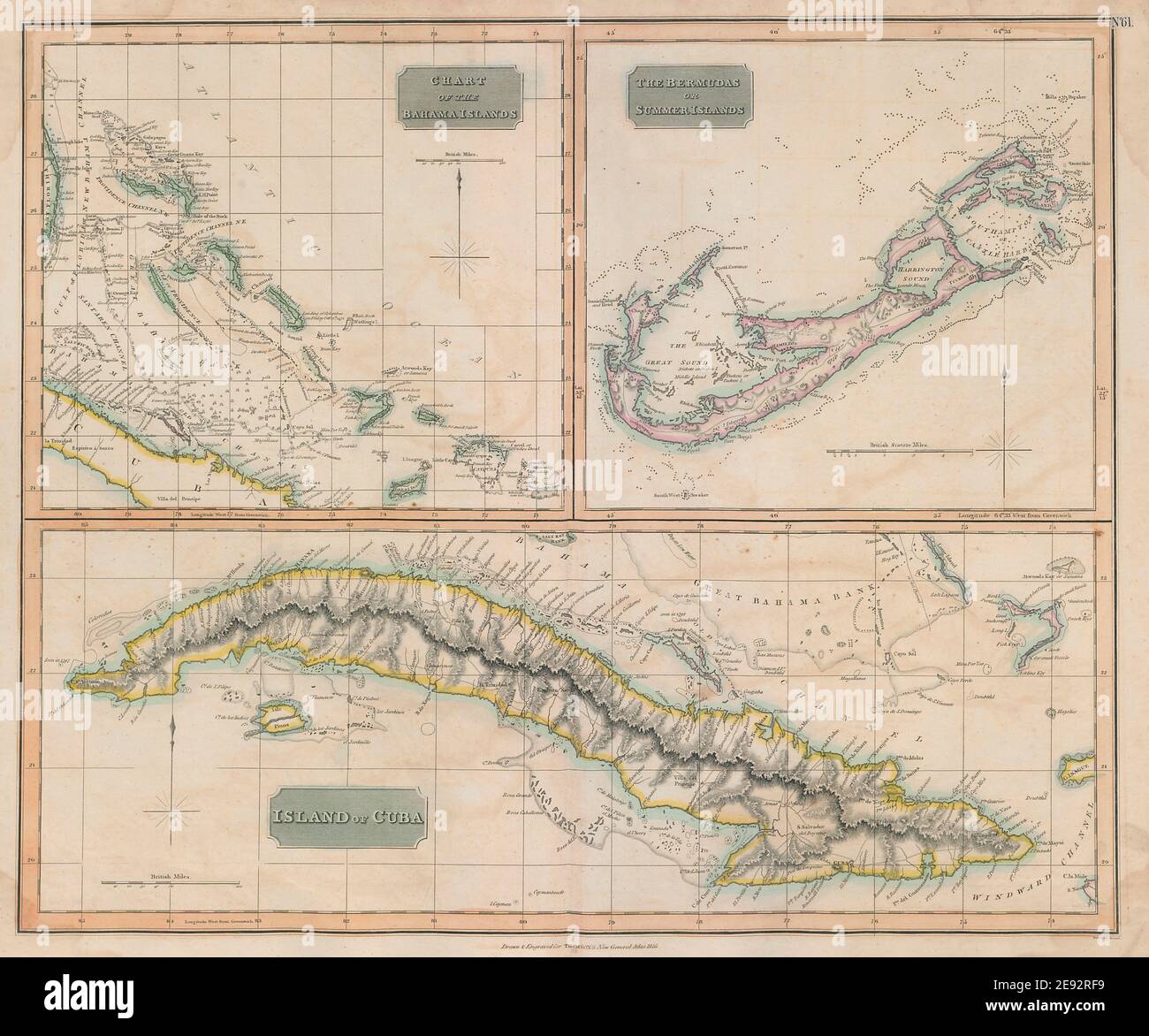 Antique map of cuba hi-res stock photography and images - Alamy