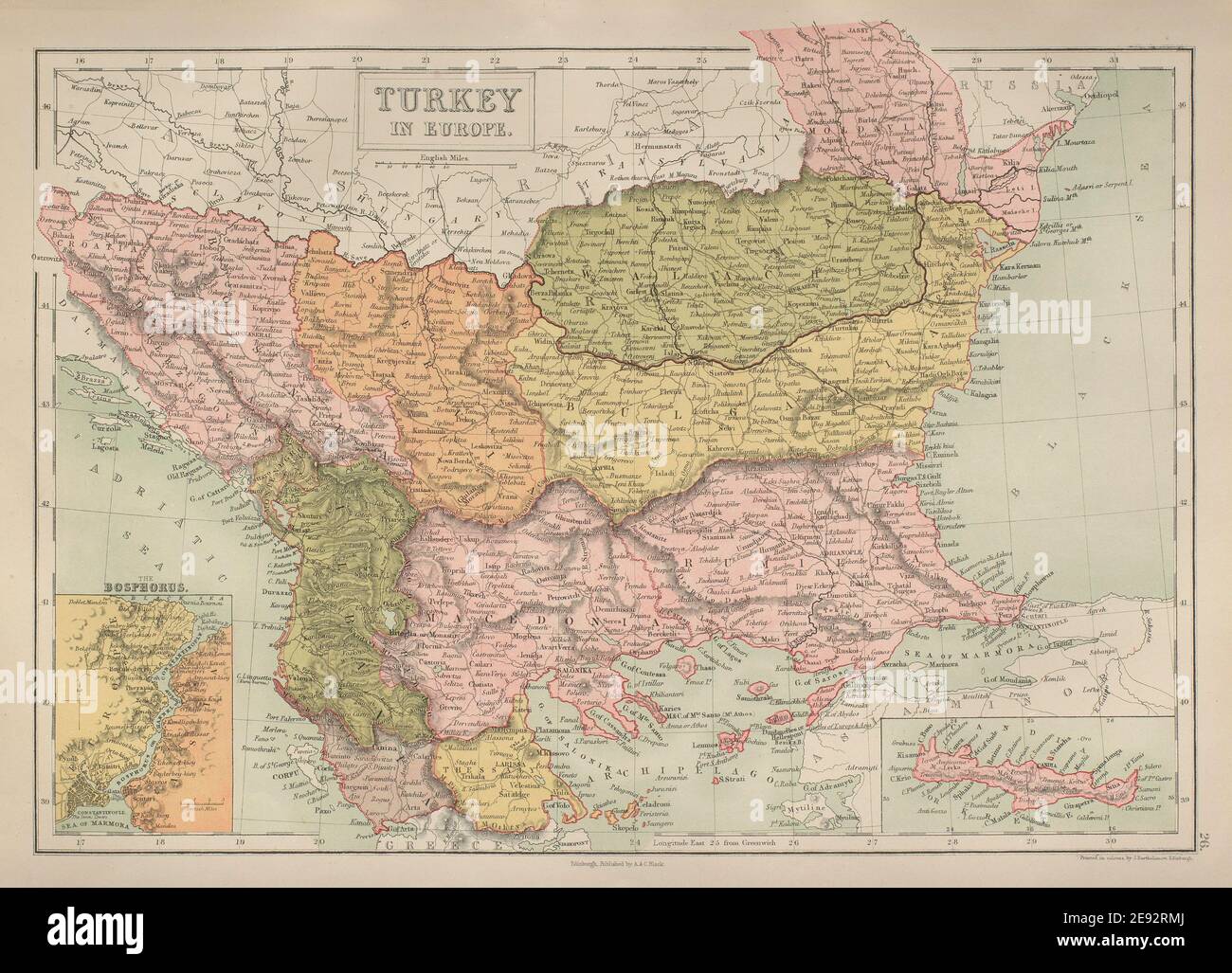 Macedonia map hi-res stock photography and images - Alamy