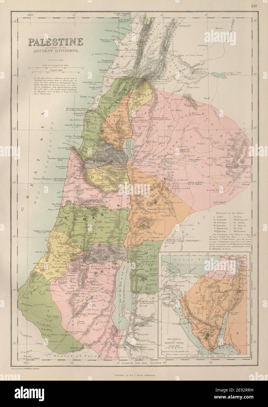 Tribes Of Ancient Israel Map
