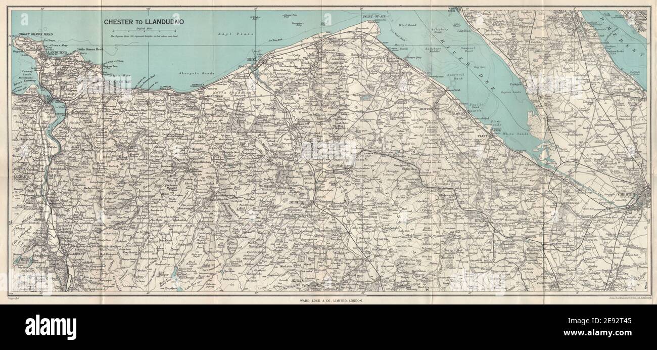 NORTH WALES COAST. Chester-Llandudno. Denbigh Rhyl Deeside. WARD LOCK ...