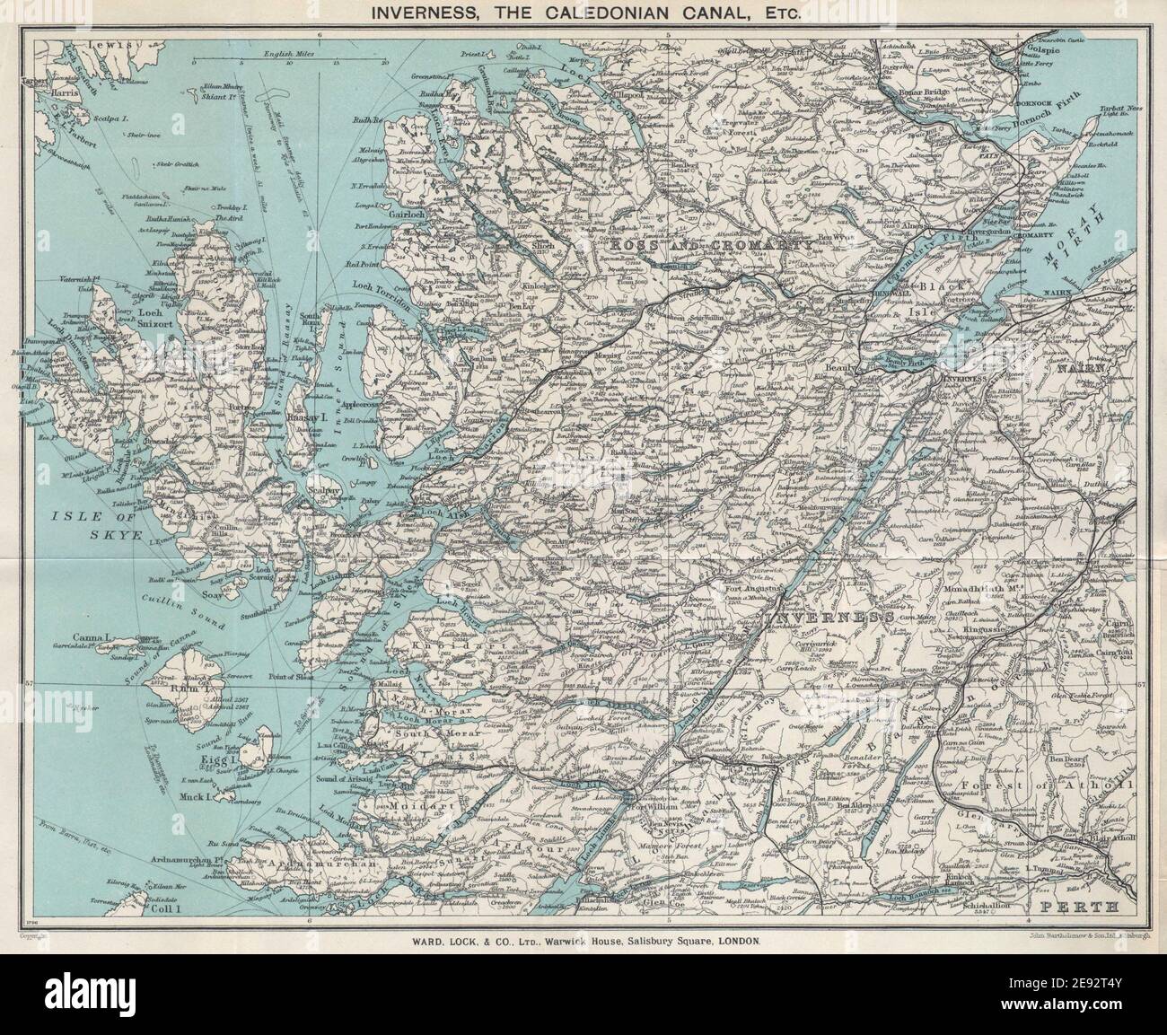SCOTTISH HIGHLANDS. Caledonia canal Skye Ross & Cromarty. WARD LOCK ...