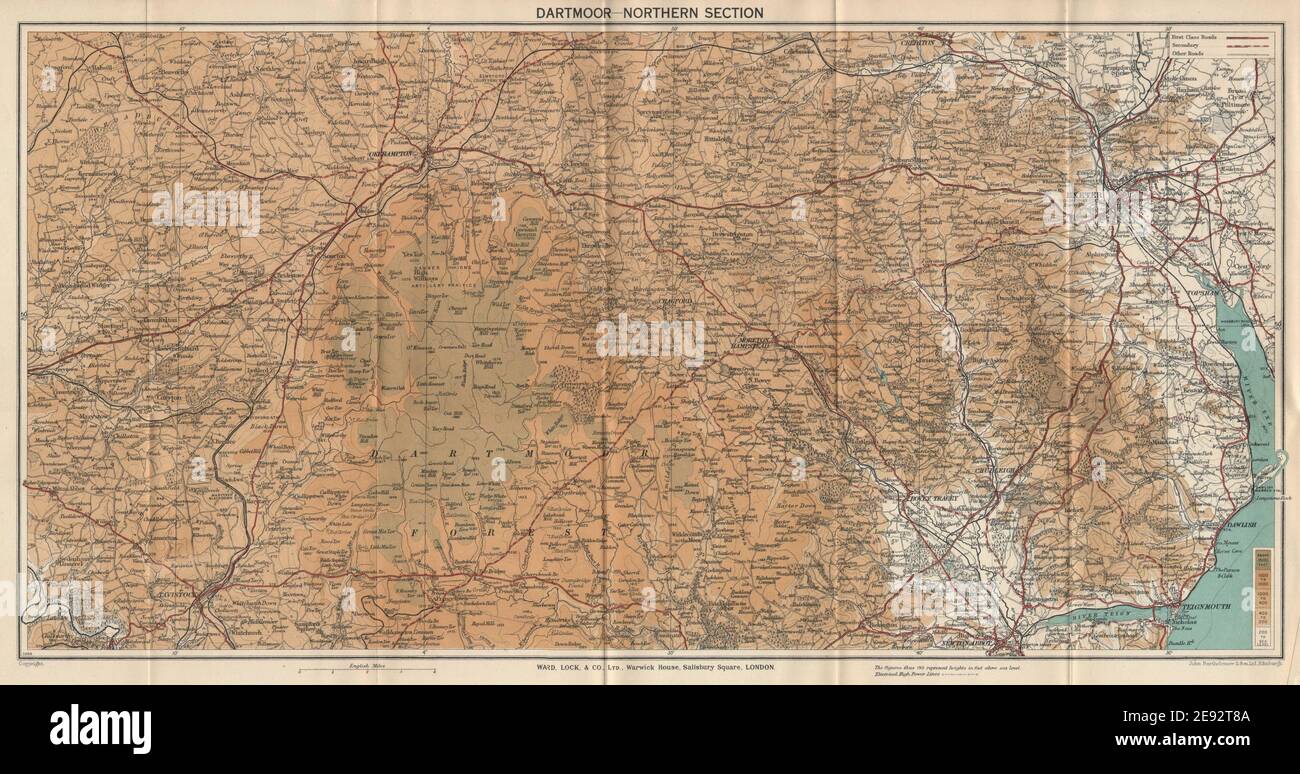 Map of tavistock hi-res stock photography and images - Alamy