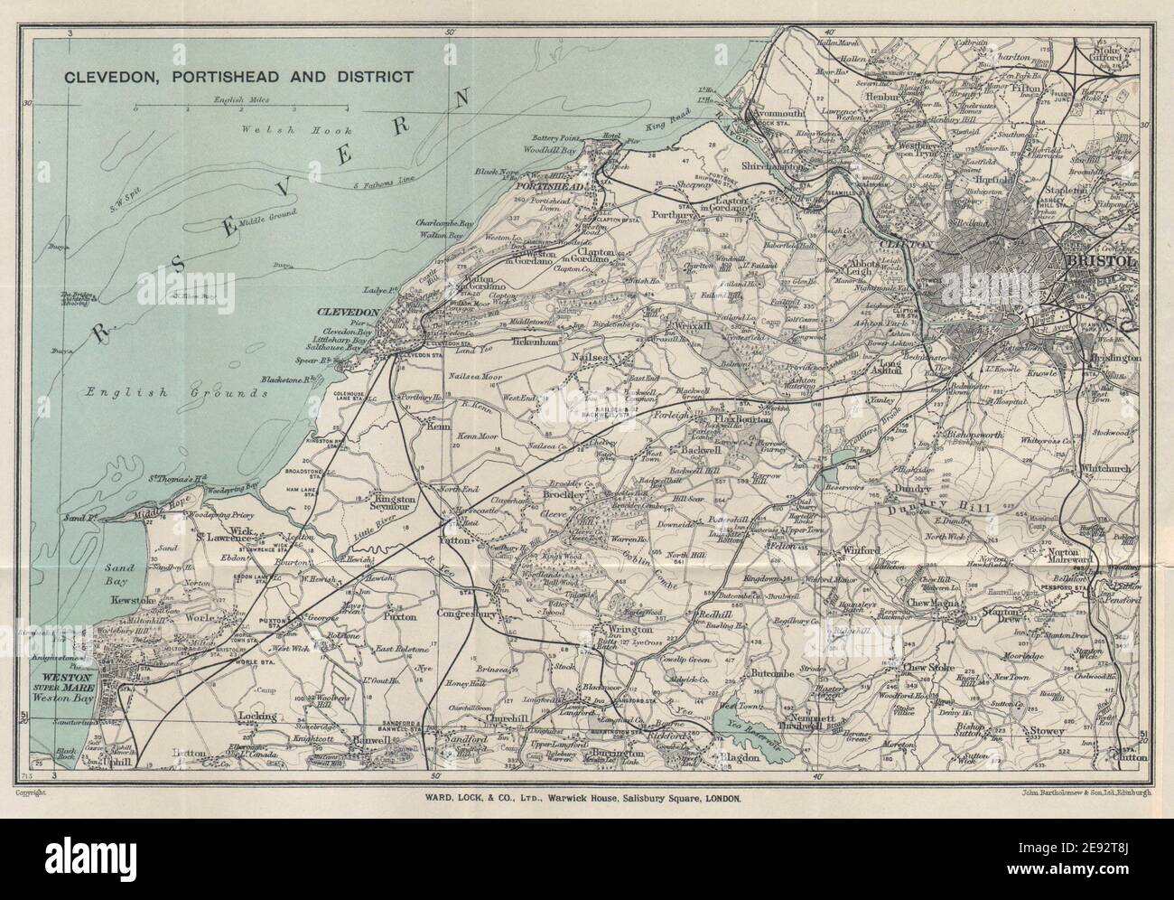 SOMERSET COAST Clevedon Portishead Weston-super-Mare Bristol WARD LOCK ...