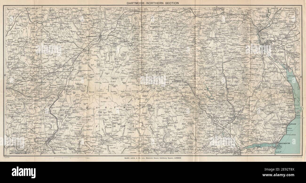 Map of tavistock hi-res stock photography and images - Alamy