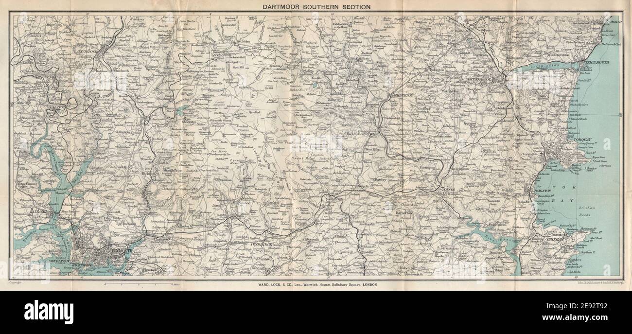 Brixham map hi-res stock photography and images - Alamy