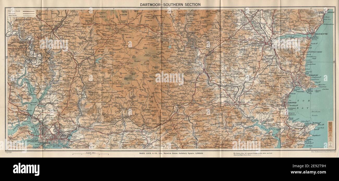 Brixham map hi-res stock photography and images - Alamy