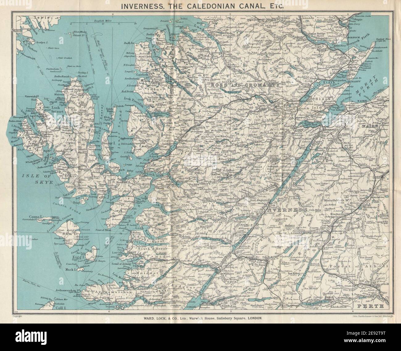 SCOTTISH HIGHLANDS. Caledonia canal Skye Ross & Cromarty. WARD LOCK ...