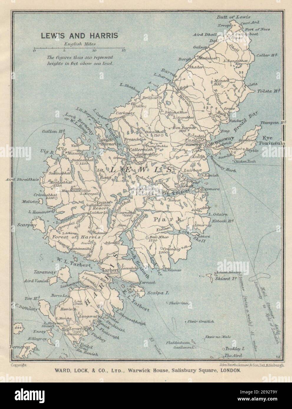 Hebrides map hi-res stock photography and images - Alamy
