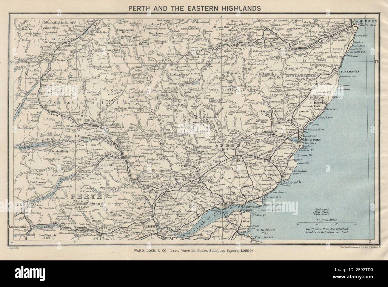 Map eastern highlands hi-res stock photography and images - Alamy