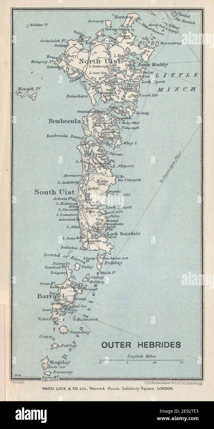 Outer Hebrides Map