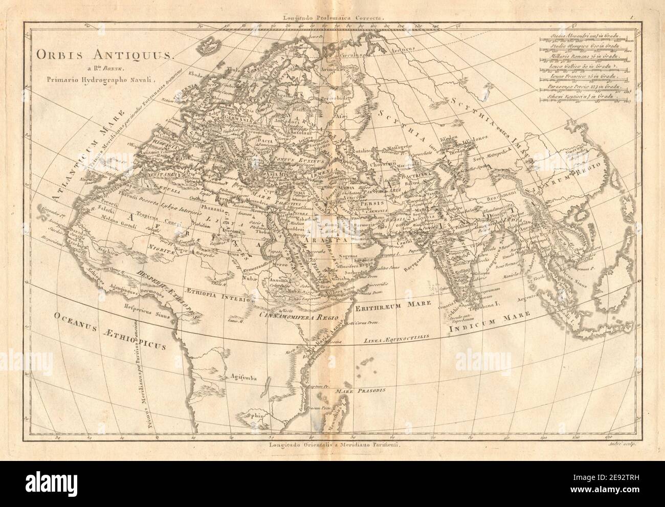 Orbis Antiquus. The Ancient World. Europe Africa Asia. BONNE 1787 old ...