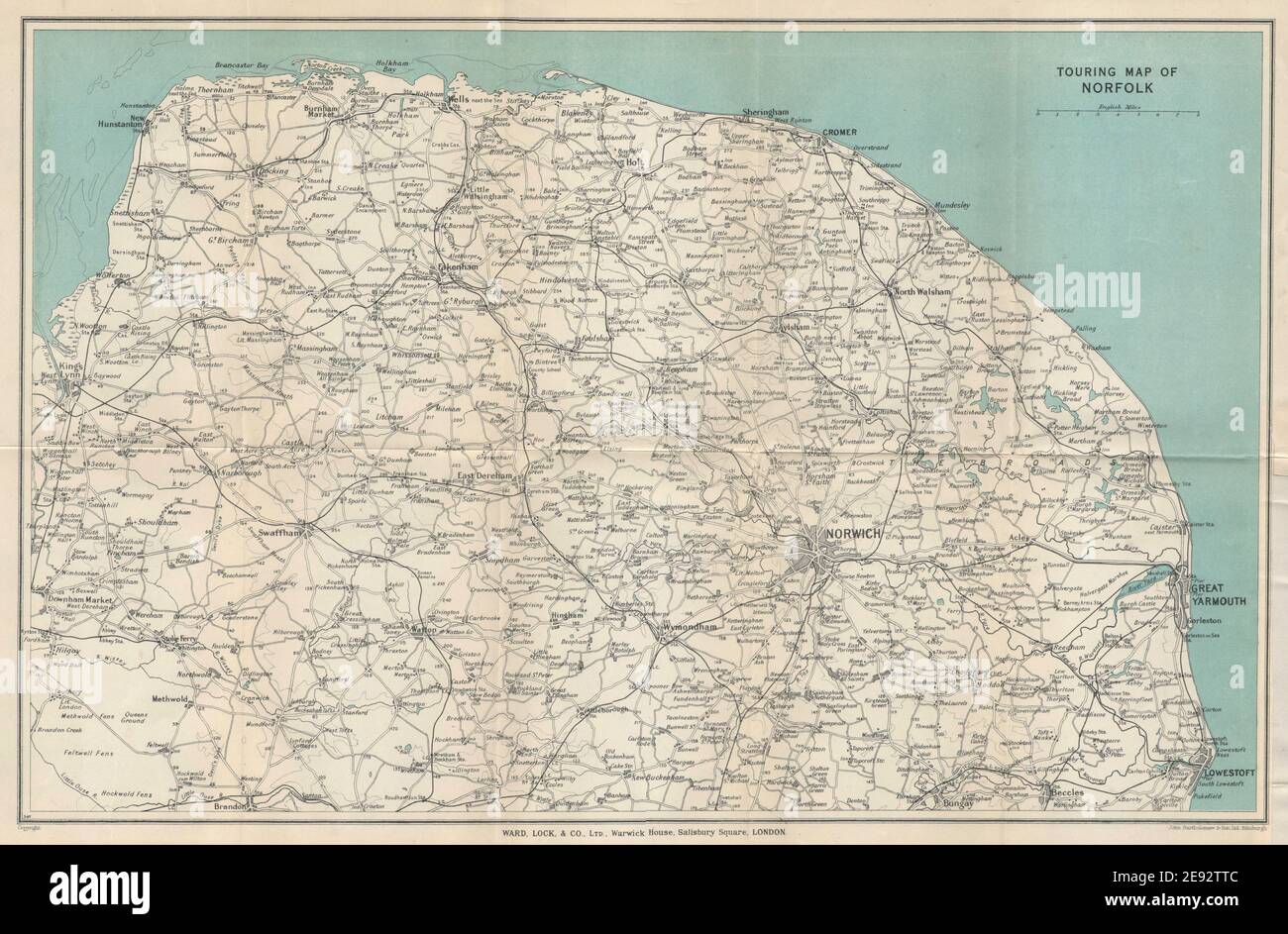 Map of norfolk broads hi-res stock photography and images - Alamy