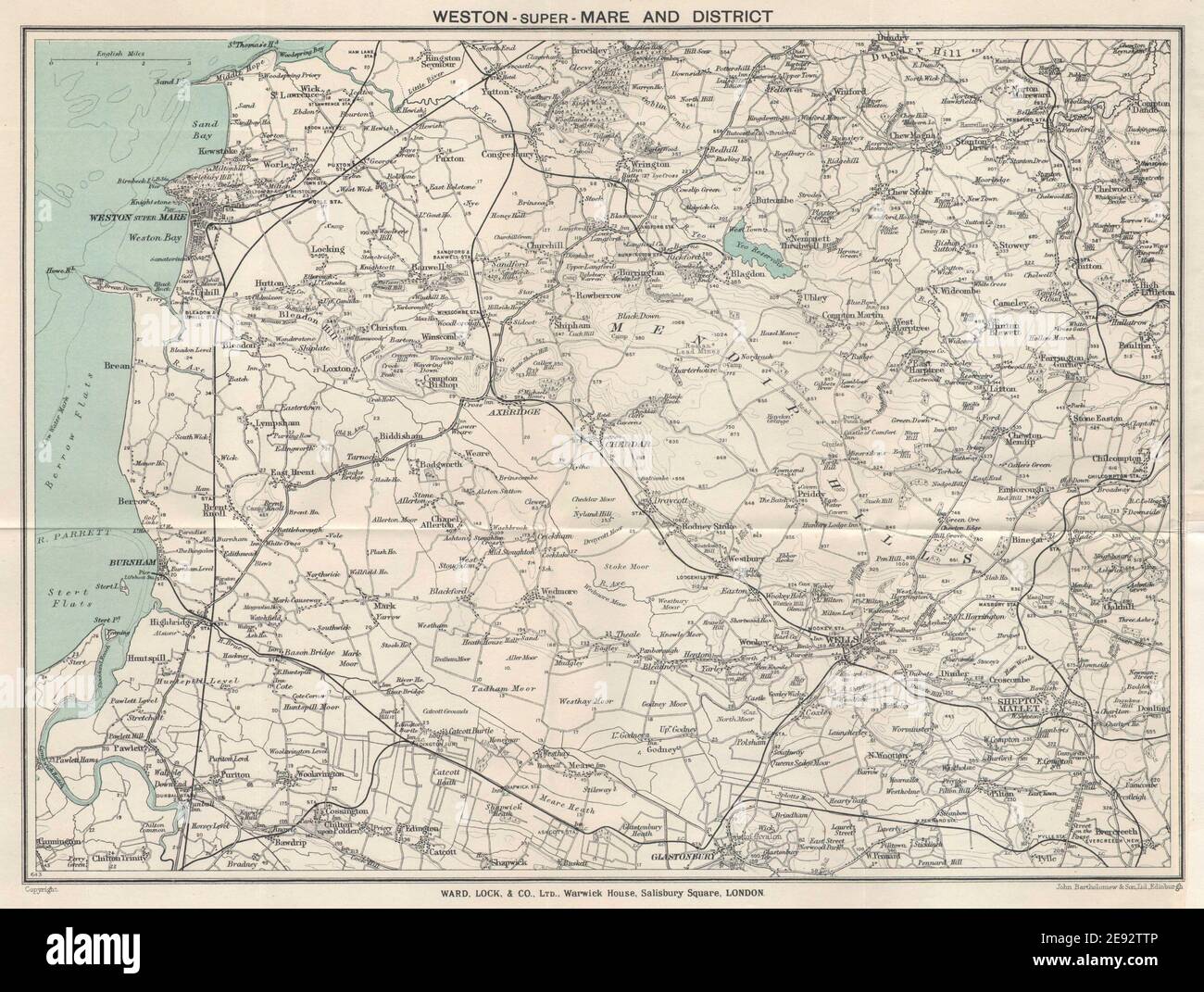 Map of weston super mare hi-res stock photography and images - Alamy