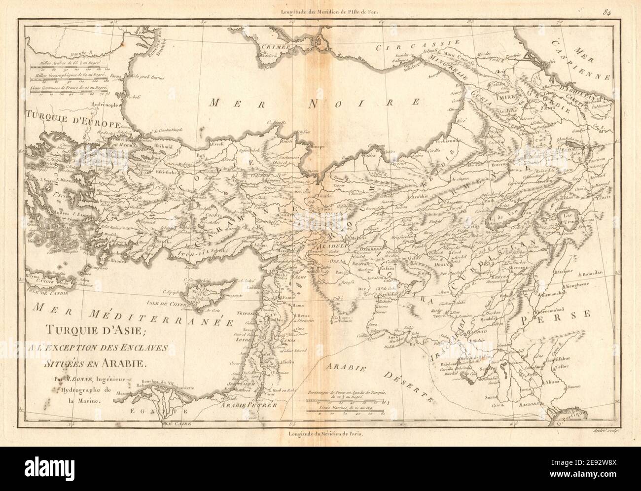Levant map 18th century hi-res stock photography and images - Alamy