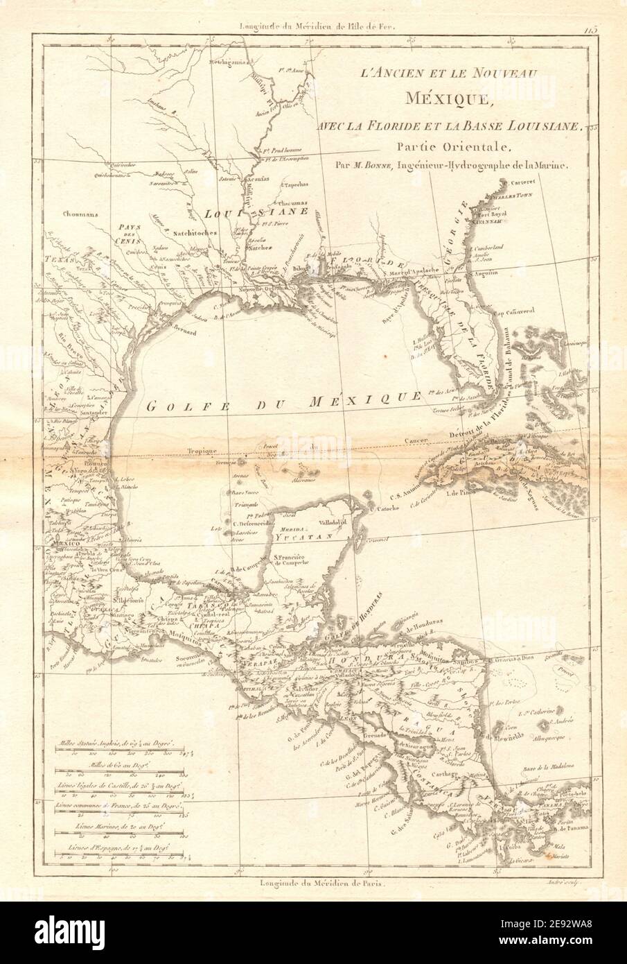 Mexique, avec la Floride et la Basse Louisiane, partie Orientale. BONNE ...