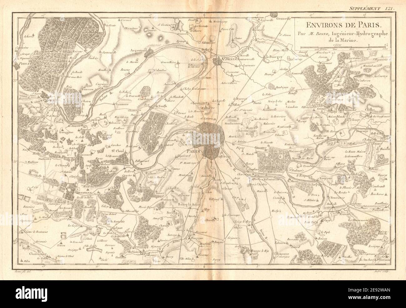 Paris 18th century map hi-res stock photography and images - Alamy