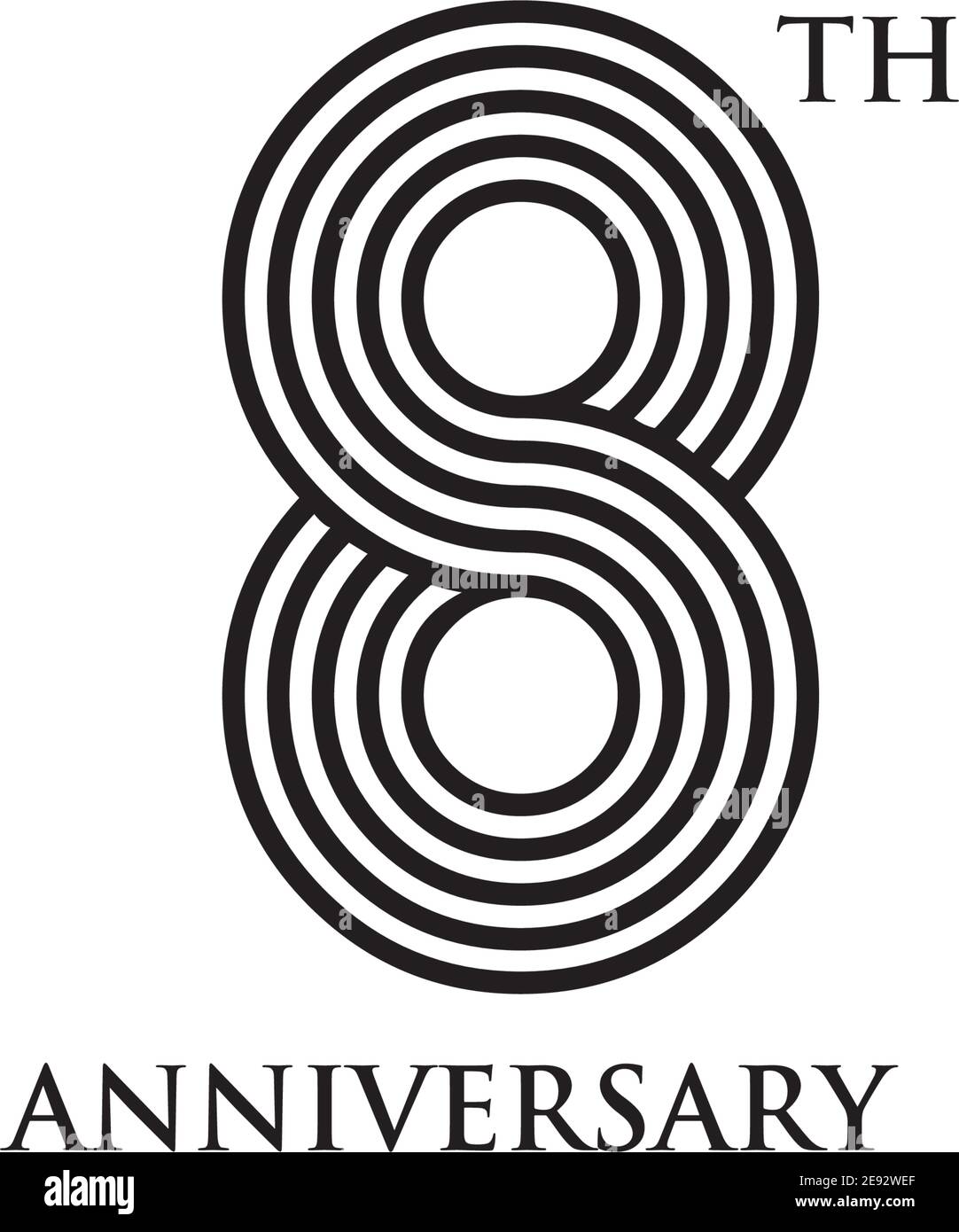 Happy 8th birthday hi-res stock photography and images - Alamy