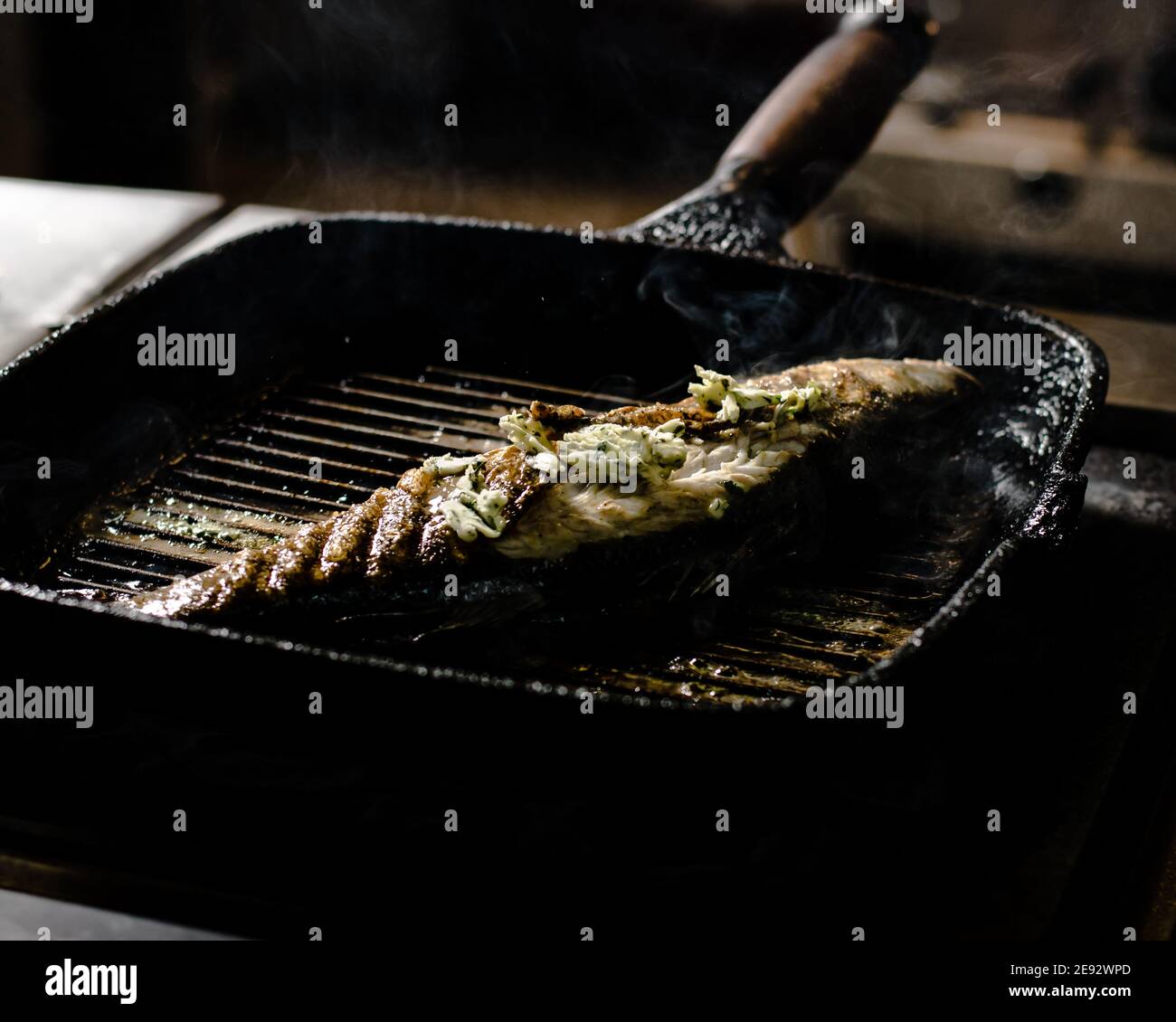 Pan fry fish hi-res stock photography and images - Alamy