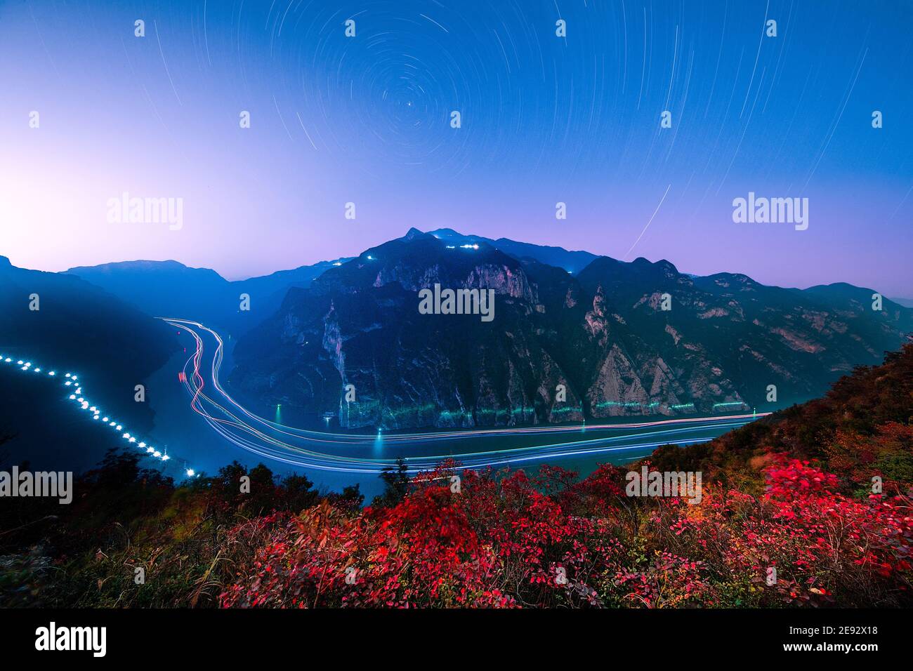 Chongqing three gorges scenery Stock Photo - Alamy