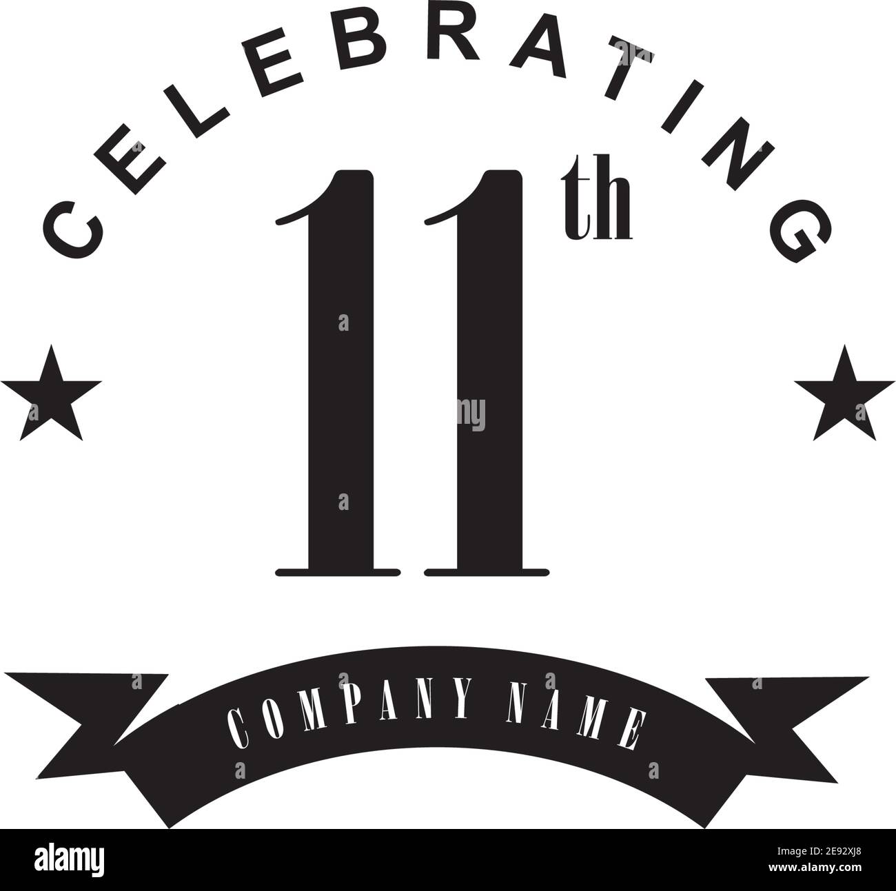 Number Icon Logo Eleven Sign High Resolution Stock Photography and ...