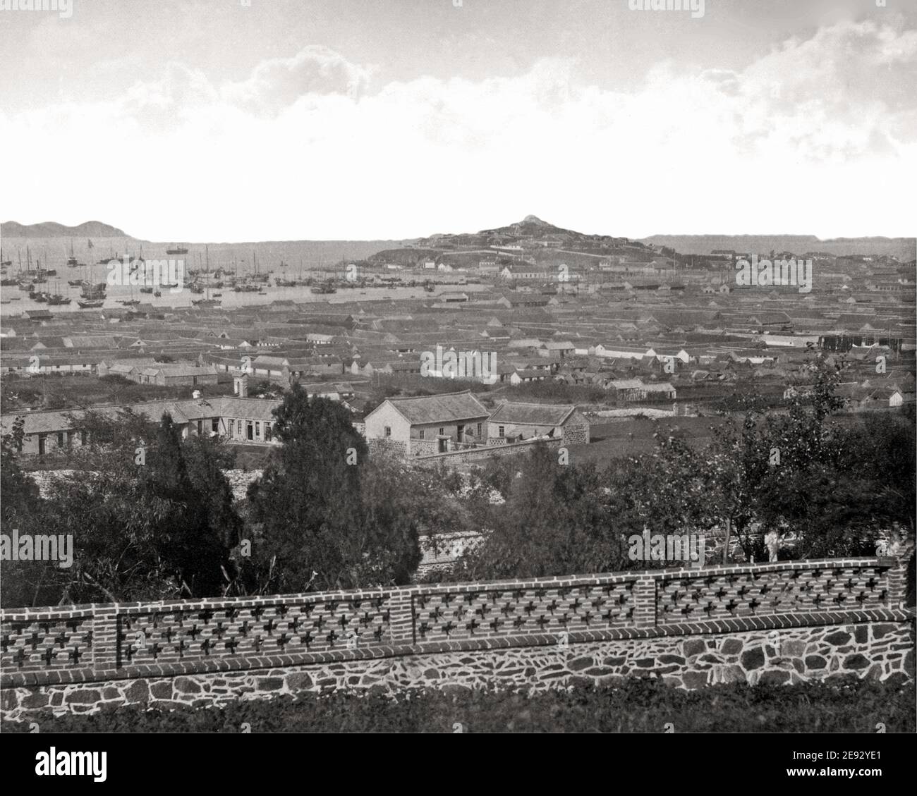 Late 19th century photograph - Chefoo, Yantai, China Stock Photo - Alamy