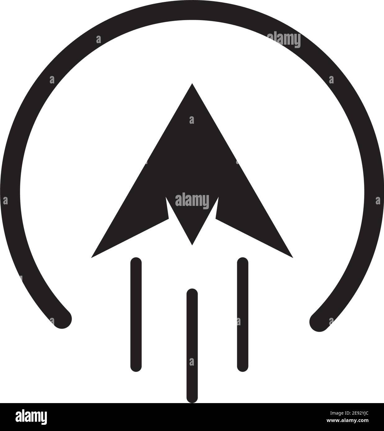 Rocket icon logo design vector template illustration Stock Vector Image ...