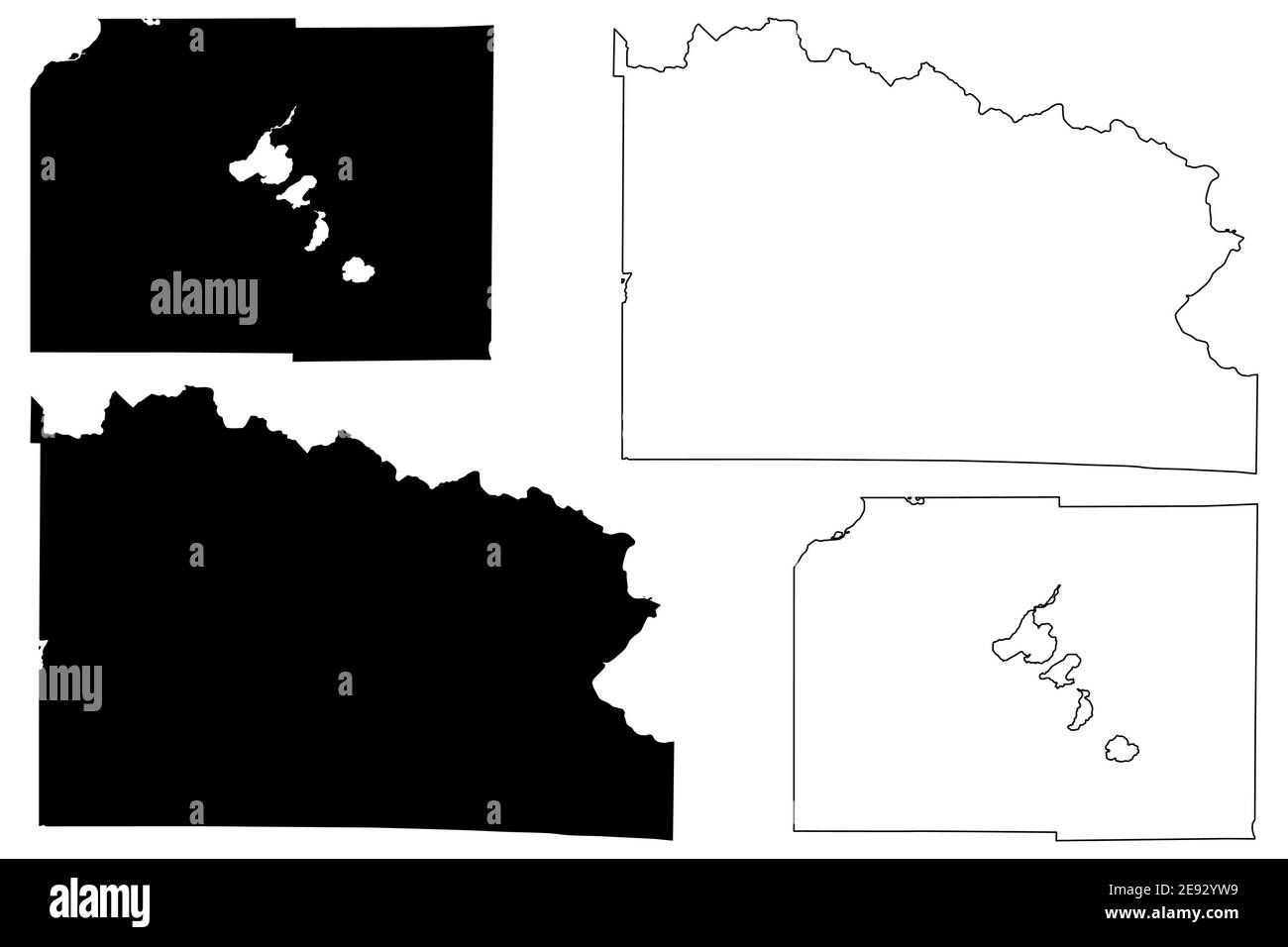 Dane vector outline map hi-res stock photography and images - Alamy