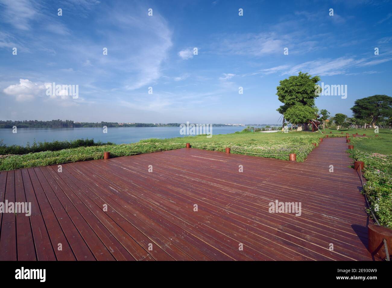 The lake road Stock Photo - Alamy