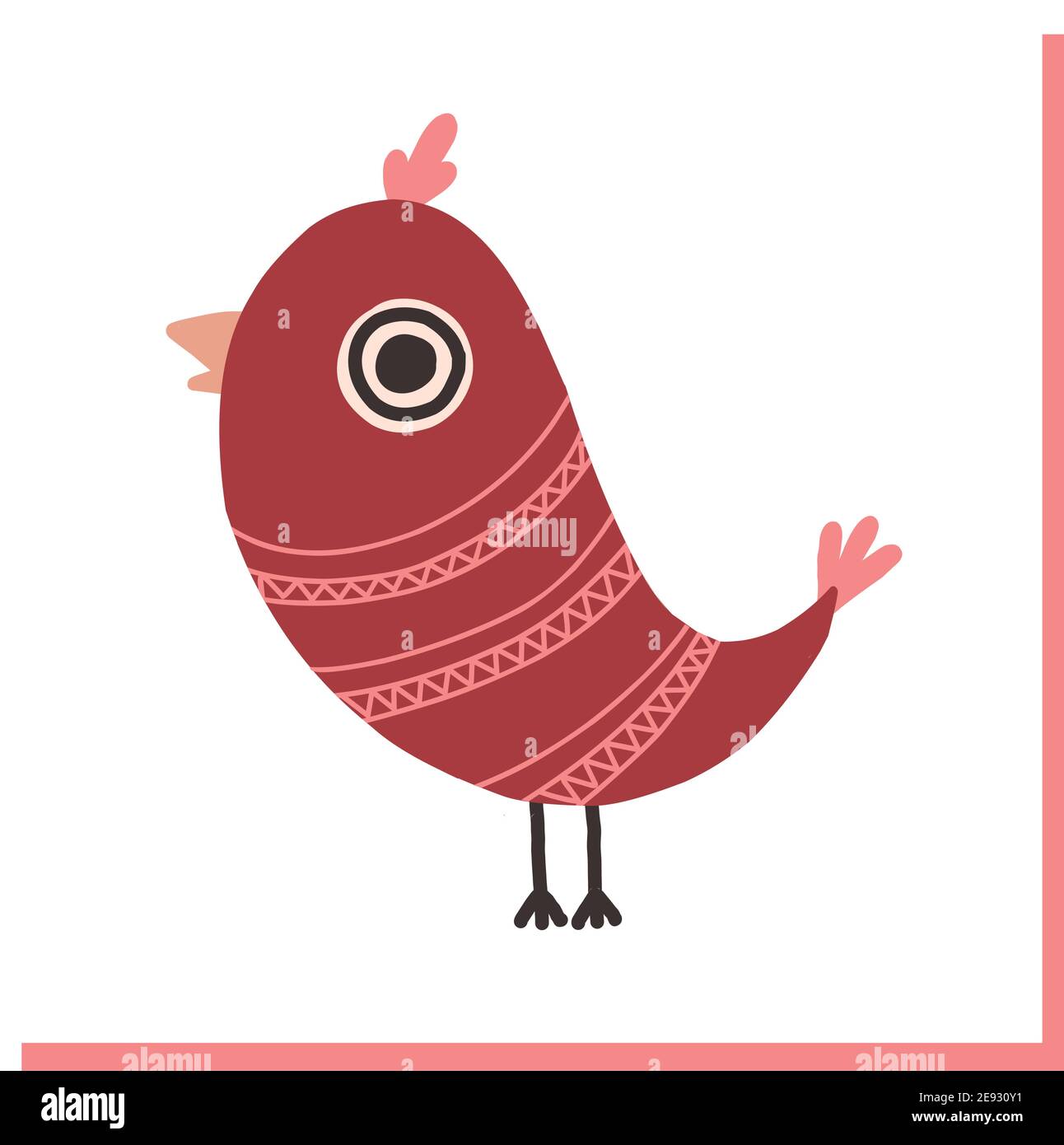Scandinavian folk bird Stock Vector Images - Alamy