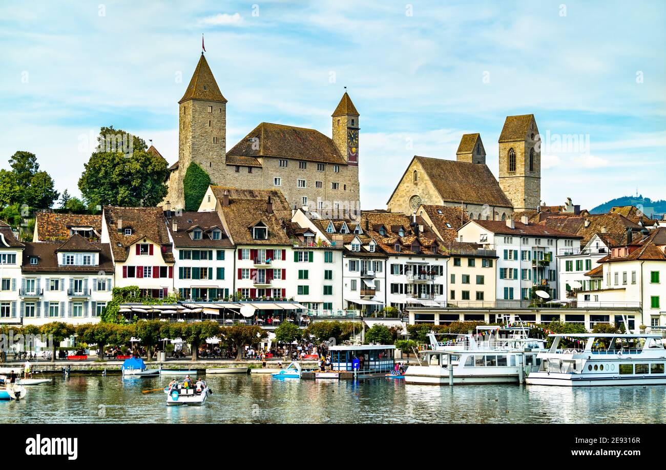 Rapperswil Castle at Lake Zurich in Swizterland Stock Photo - Alamy